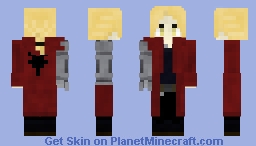 Edward Elric (coat & Automail) Minecraft Skin