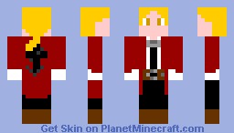 Edward Elric (from Fullmetal Alchemist) Minecraft Skin