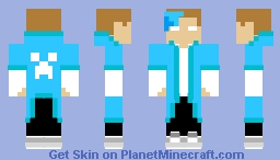 light blue guy Minecraft Skin