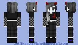 Goth eGirl Minecraft Skin