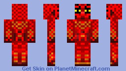 Fire Elemental 2 Minecraft Skin
