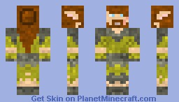 Bearded elf warrior Minecraft Skin