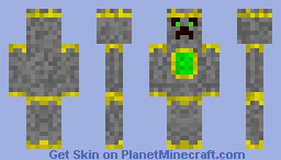 Enchanted creeper Minecraft Skin