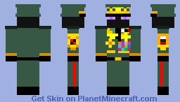 Army General of Reichstainian Federation Enderman Minecraft Skin