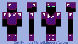 Enderman purple armour Minecraft Skin