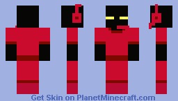 enderman red Minecraft Skin