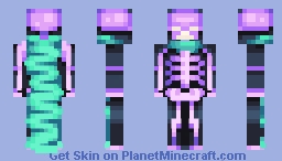 Ender Skeleton Minecraft Skin