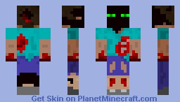 Steve Ender infected Minecraft Skin