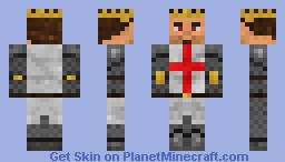 English king (with Saint George crest) Minecraft Skin