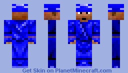 Epic Blue Wizard Minecraft Skin