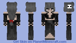 gothic girl Minecraft Skin