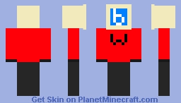 Blue screen Minecraft Skin