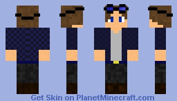 Boy with scientist glasses Minecraft Skin