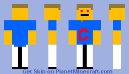 Evil orange dwarf Cub fan Minecraft Skin
