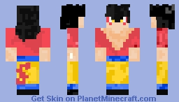 Goku SS4 Minecraft Skin