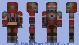 Red Metal Minecraft Skin