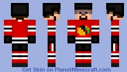Chicago Blackhawks Home Uniform Minecraft Skin