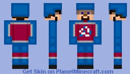 Colorado Avalanche Home Uniform Minecraft Skin