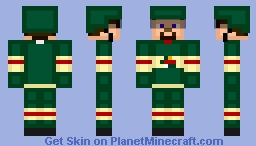Minnesota Wild Home Uniform Minecraft Skin