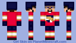 Florida Panthers Home Uniform Minecraft Skin