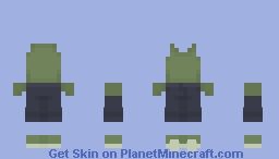 Green Spider Tank (w/o Jacket) Minecraft Skin