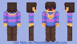 Frisk Hive Style, Genocide Route Minecraft Skin