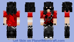 Note red ephemeral Minecraft Skin