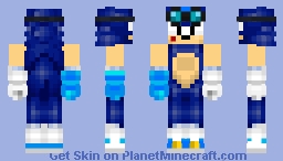 My sonic oc Minecraft Skin