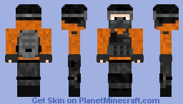 Agent Orange With Helmet {COD:MW} Minecraft Skin