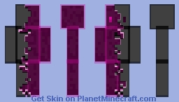 Pink glitch Minecraft Skin