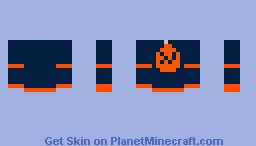 Edmonton Oilers Alternate Jersey Base Minecraft Skin