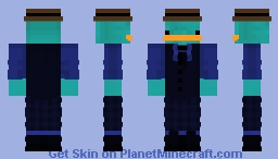 Perry with blue Suit Minecraft Skin