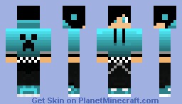 Light Blue DJ Minecraft Skin