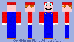 Mario Bros Minecraft Skin