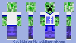 facebook creeper Minecraft Skin
