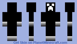 White Creeper Minecraft Skin