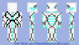 Cyber-Eyes White Dragon Minecraft Skin