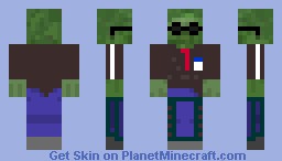 Fancy Zombie Minecraft Skin