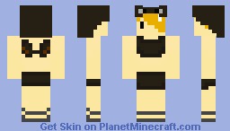 fan girl bat ( skin style) Minecraft Skin