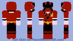 Power Rangers Samurai: Jayden Shiba (Red Samurai) Minecraft Skin