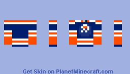Edmonton Oilers Home Jersey Base Minecraft Skin