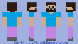 Simplified steve Minecraft Skin