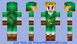 Link Hero of Time (The Legend of Zelda) Minecraft Skin