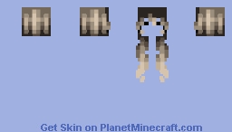 Female HB - Long Dark Brown Fade Blonde Minecraft Skin