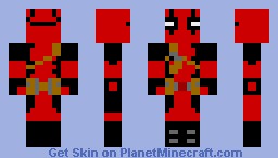 Deadpool simple colors Minecraft Skin