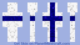 Flag: Finland Minecraft Skin