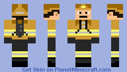 Fire fighter Minecraft Skin