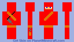 fire ninja Minecraft Skin