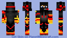 Fire Suit Minecraft Skin