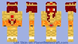 Fire Queen Minecraft Skin